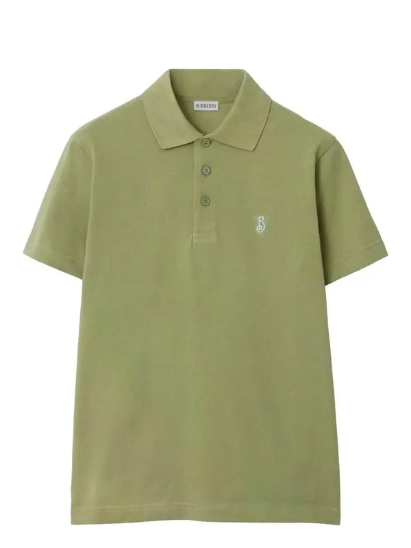 Burberry Logo-embroidered Polo Shirt - Green