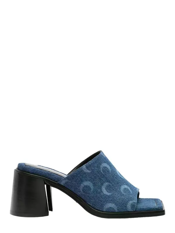 MARINE SERRE Denim Sandals - Blue