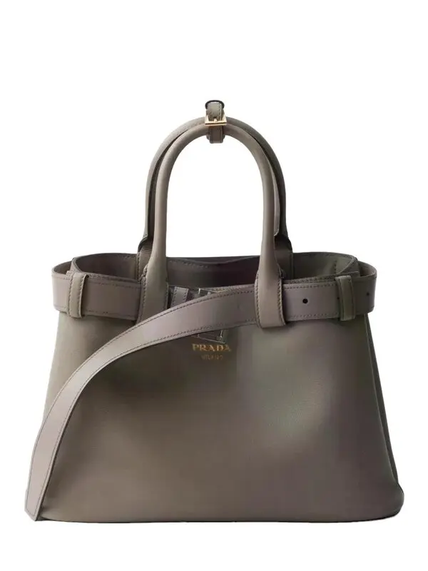 Prada Buckle Tote Bag - Grey