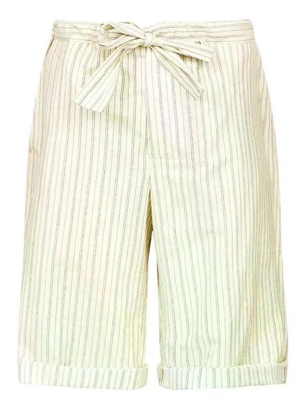 MAISON MARGIELA Striped Shorts - Neutrals