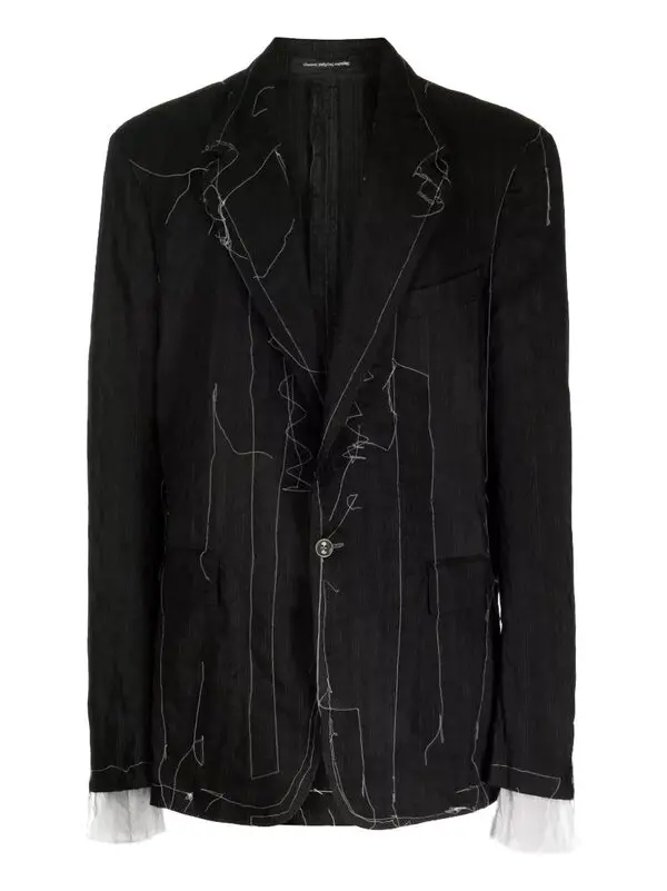 NICOLAS ANDREAS TARALIS Taralis Single-breasted Blazer - Black