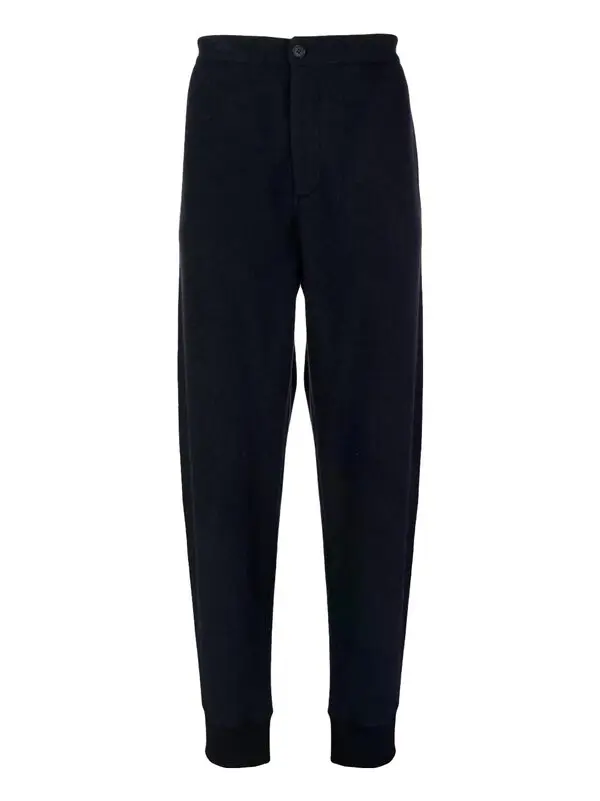 Giorgio Armani High-waist Tapered-leg Trousers - Blue