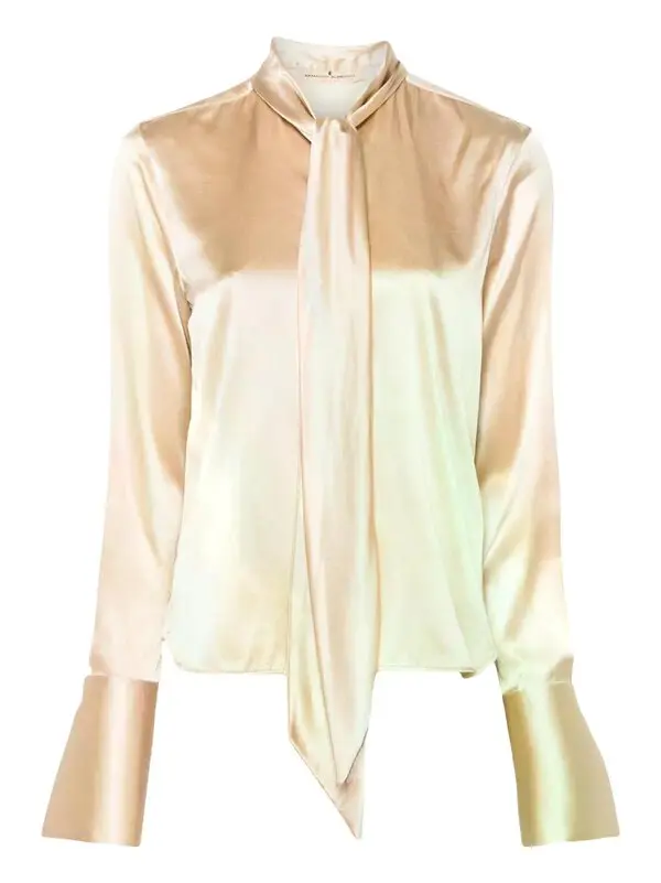 Ermanno Scervino Pussy-bow Collar Shirt - Neutrals