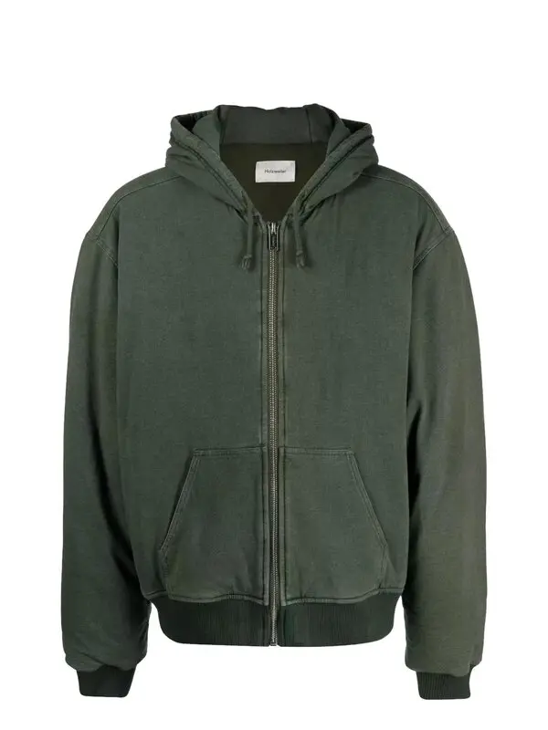 HOLZWEILER Loken Padded Zip-up Hoodie - Green