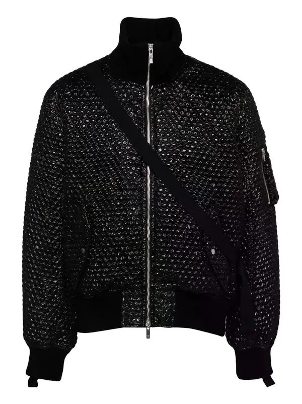 Helmut Lang Seatbelt Bomber Jacket - Black