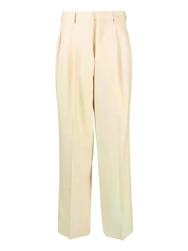 AMI Paris Wide-leg Tailored Trousers - Neutrals