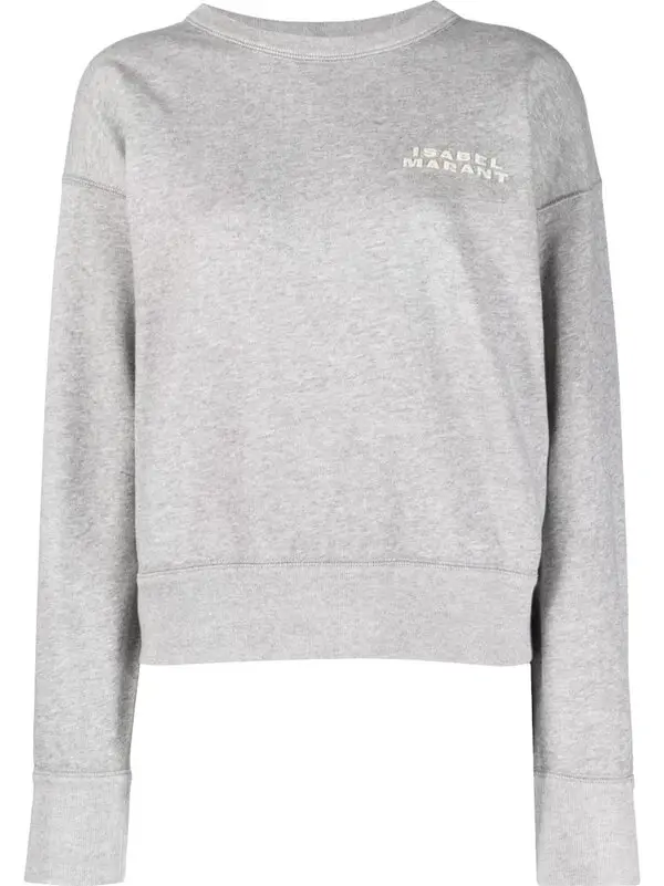 Isabel Marant Étoile Logo-embroidered Sweatshirt - Grey