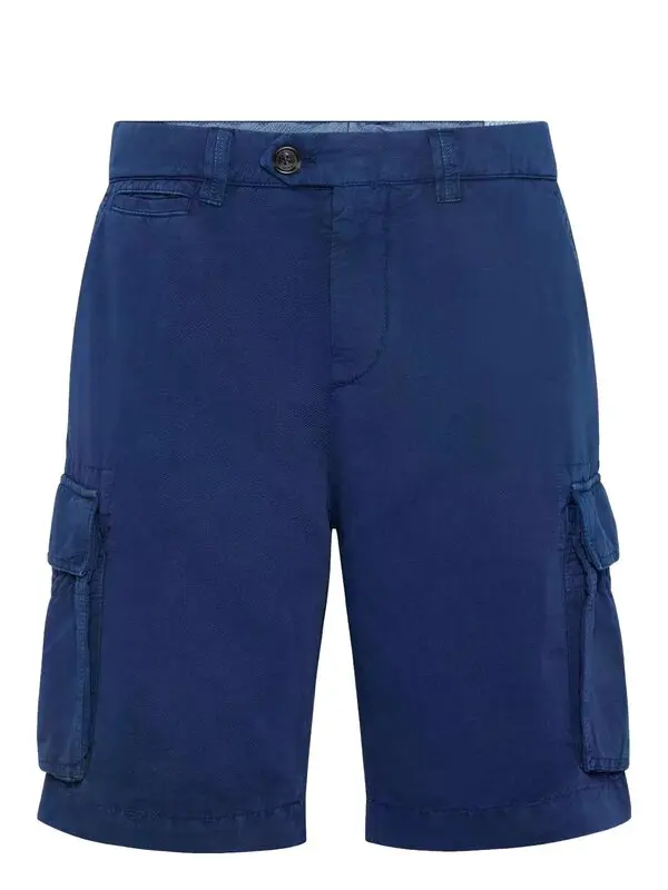 Brunello Cucinelli Mid-rise Cargo Shorts - Blue