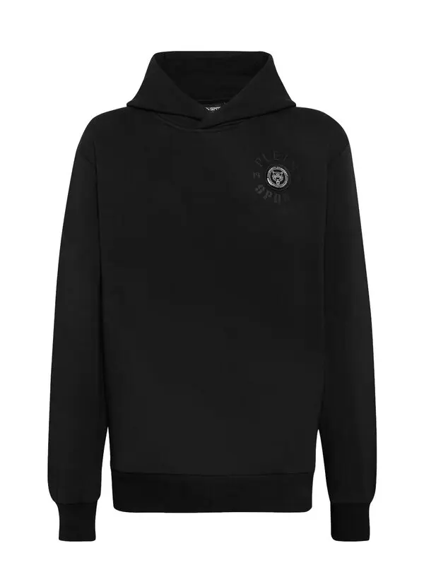 PLEIN SPORT Logo-print Hoodie - Black