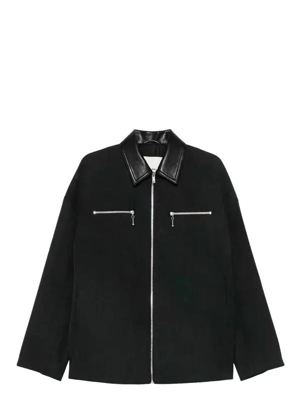 Nanushka Malachi Shirt Jacket - Grey