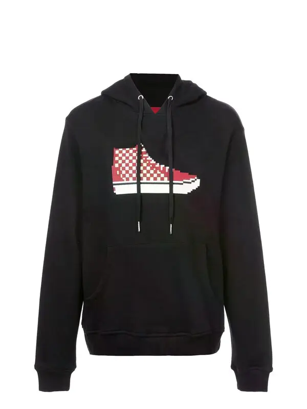 MOSTLY HEARD RARELY SEEN 8-BIT Hi-top Print Hoodie - Black