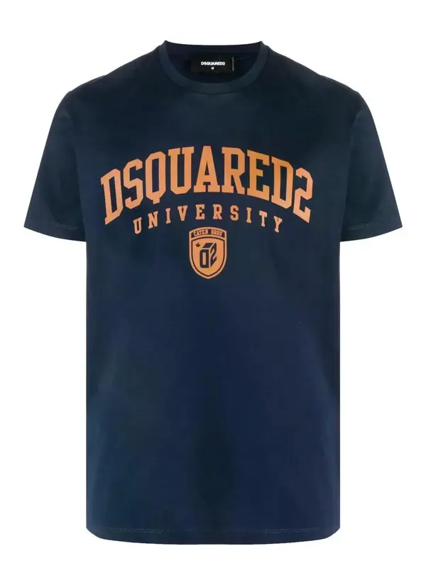 Dsquared2 Logo-print Cotton T-shirt - Blue