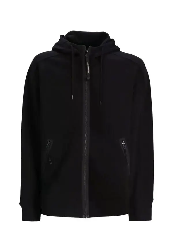 C.P. COMPANY Goggles-detail Zip-up Hoodie - Black