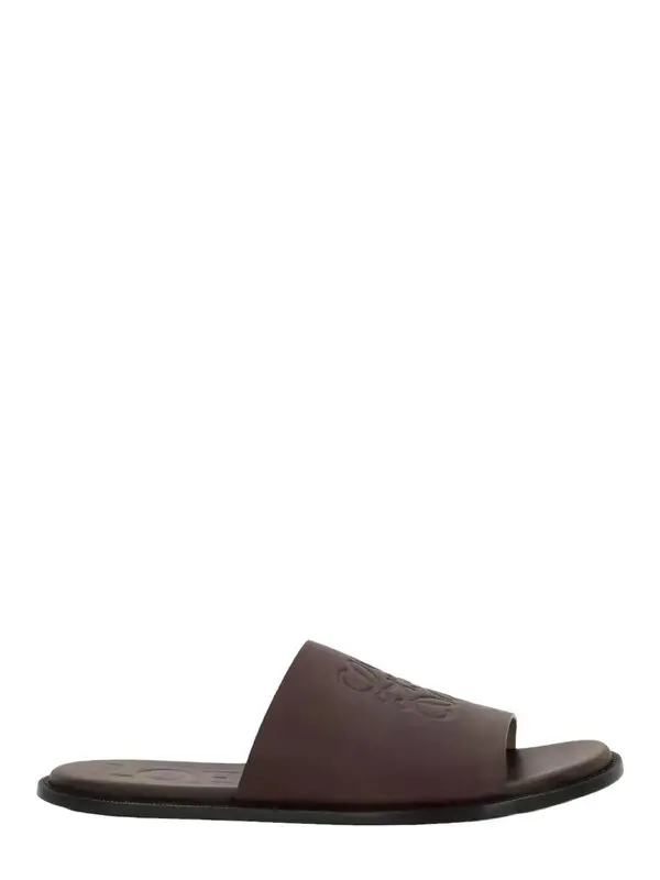 Loewe Anagram Flex Slides - Brown