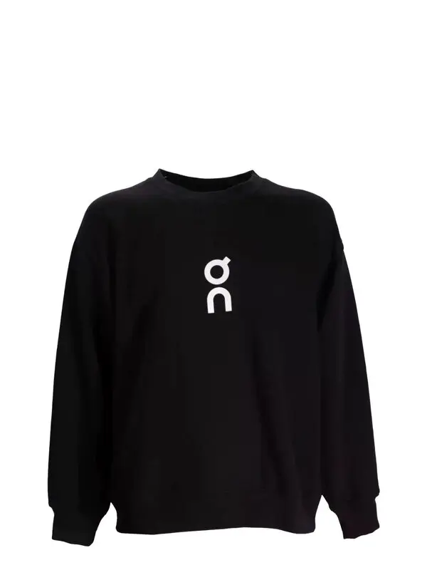 On Logo Print Sweatshirt - Black