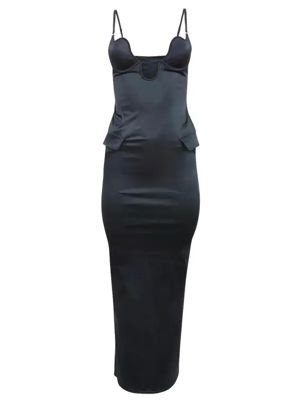 FLEUR DU MAL Seduce U-plunge Dress - Black
