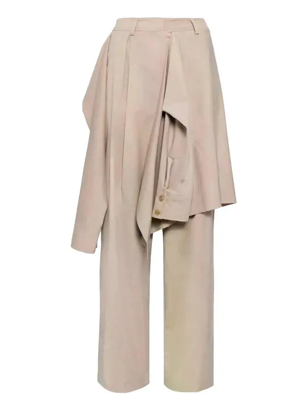Goen.j Layered Tailored Trousers - Neutrals