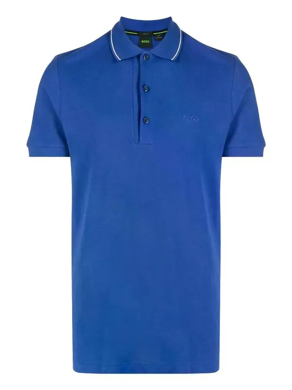 BOSS Paule Cotton Polo Shirt - Blue