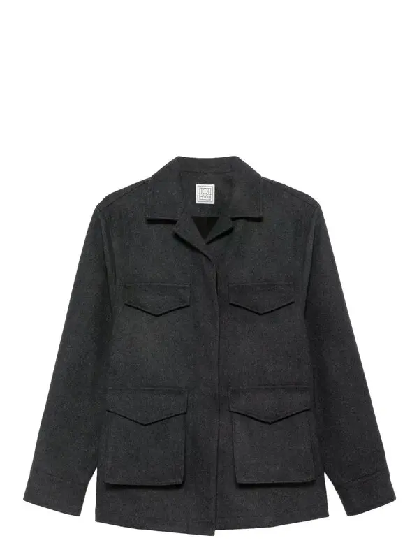 TOTEME Felted Cargo Jacket - Grey