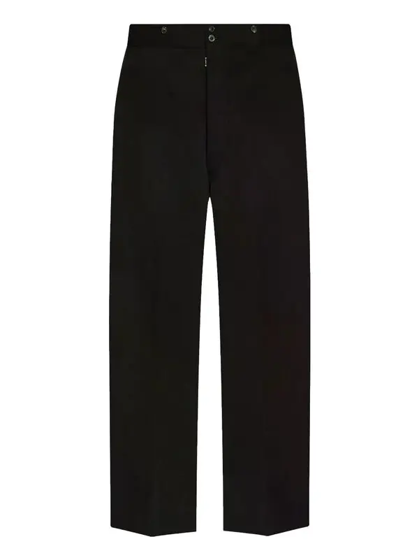 MAISON MARGIELA Four-stitch Wool Trousers - Black