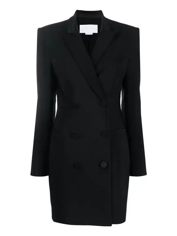 GENNY Double-breasted Tailored Minidress - Black
