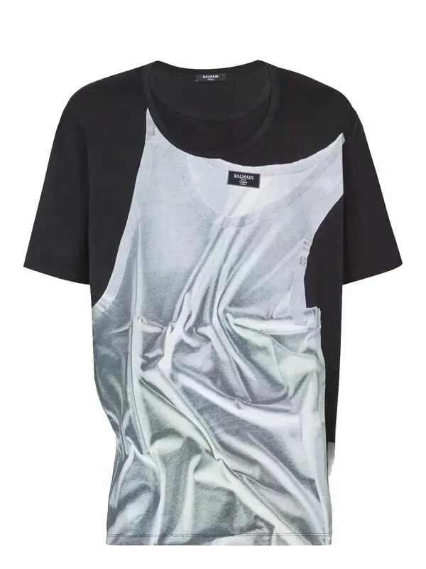 Balmain Graphic-print T-shirt - Black