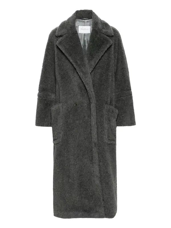 Max Mara Kadiak Faux-fur Coat - Grey
