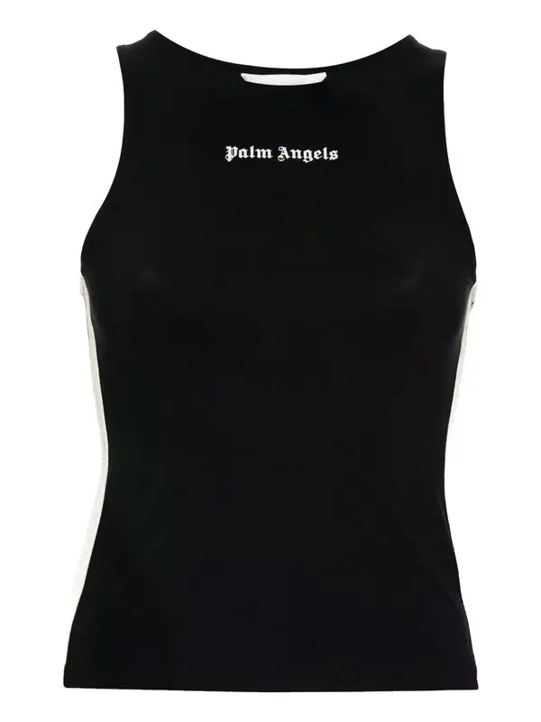 Palm Angels Logo-print Tank Top - Black
