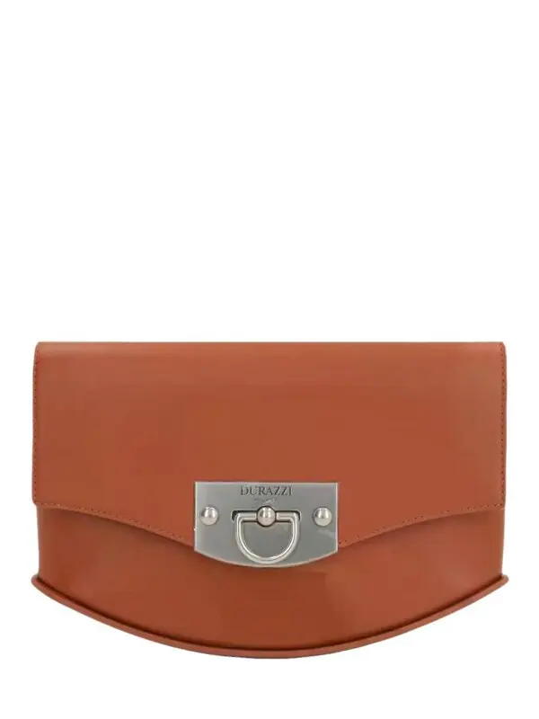 DURAZZI MILANO Calf Leather Shoulder Bag - Brown