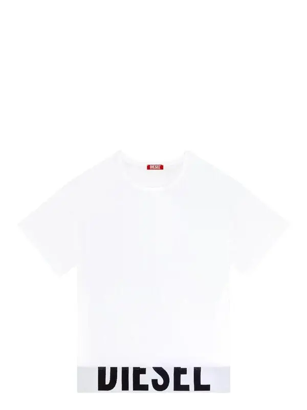 DIESEL® Crop Top With Logo Underband - White
