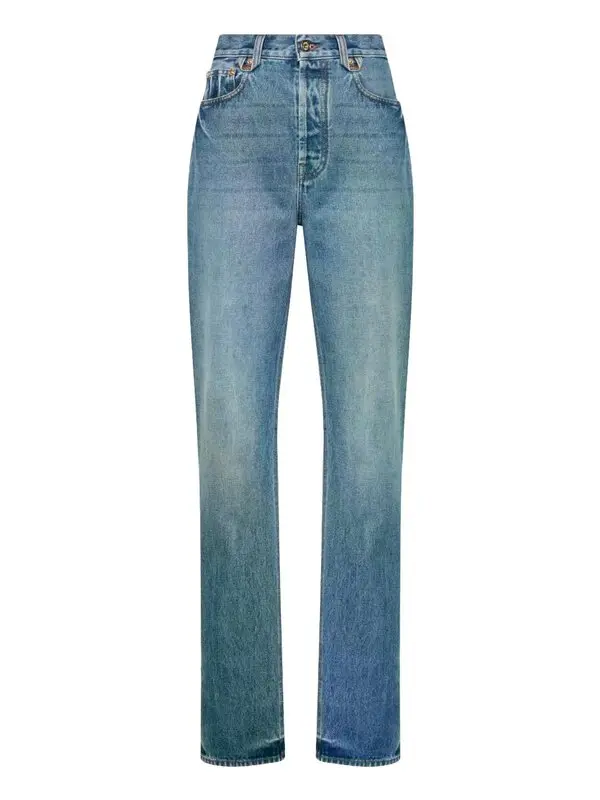 Jacquemus Le De-nîmes Droit High-rise Straight Jeans - Blue