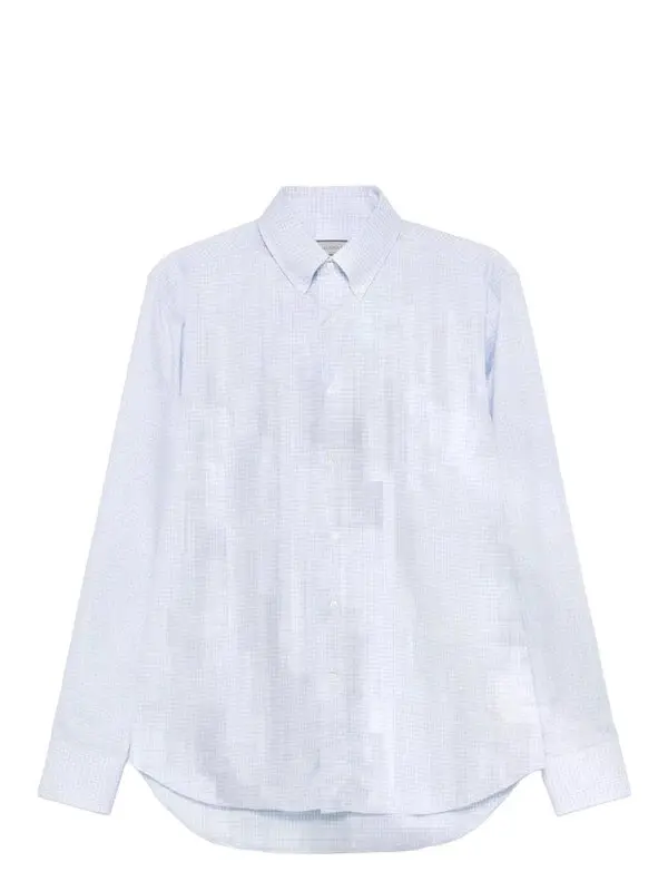 Canali Checked Shirt - Blue