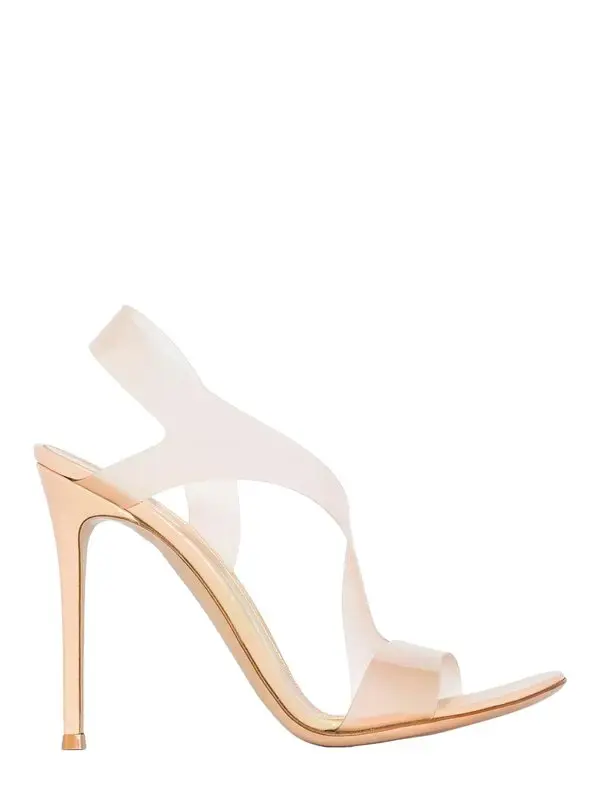 GIANVITO ROSSI Metropolis 105mm Leather Sandals - Neutrals