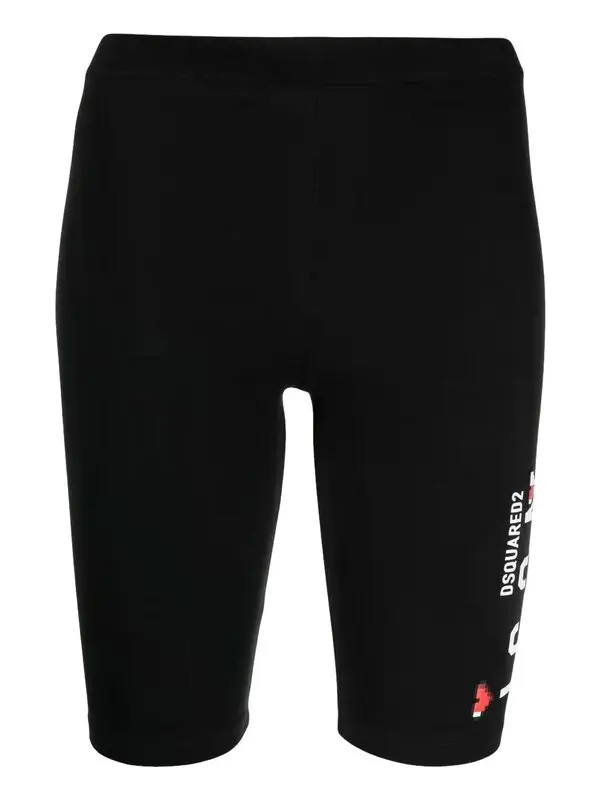 Dsquared2 X Pac-man Icon-print Shorts - Black