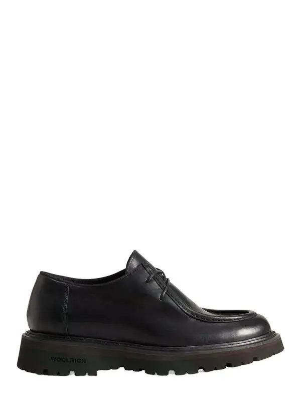 Woolrich Leather Derby Shoes - Black