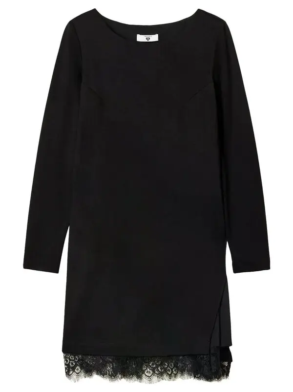 TWINSET Lace-detailed Mini Dress - Black