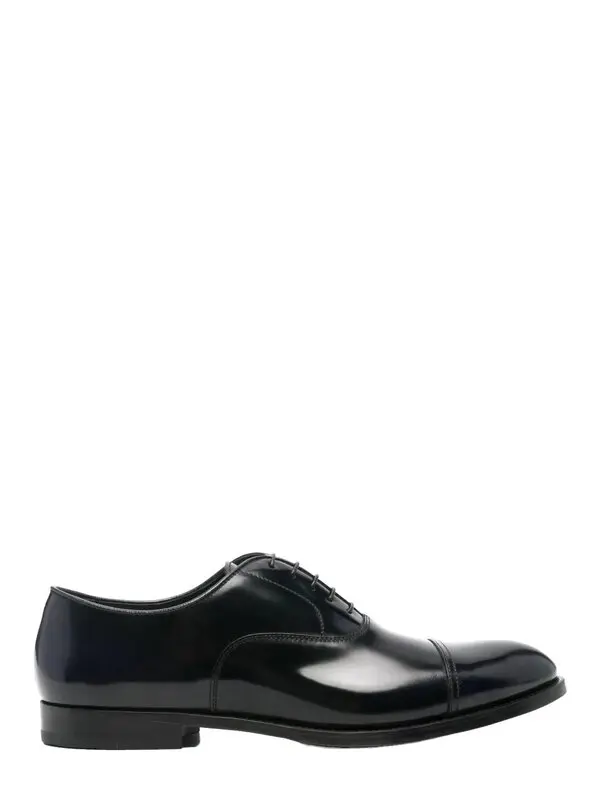 DOUCAL'S Leather Oxford Shoes - Black