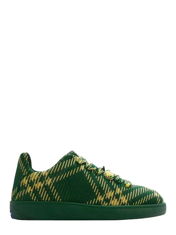 Burberry Check Pattern Sneakers - Green