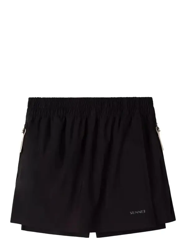 Sunnei Elastic Mini Skort - Black