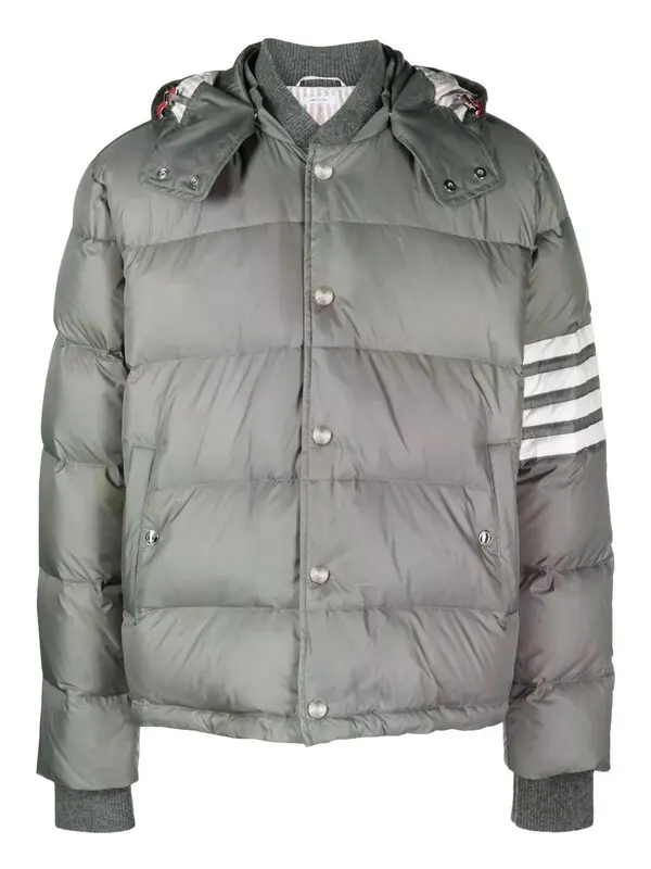 Thom Browne 4-bar Bomber Jacket - Grey