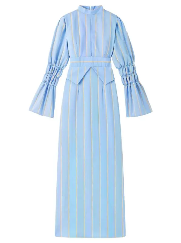 DESTREE Keith Striped Maxi Dress - Blue