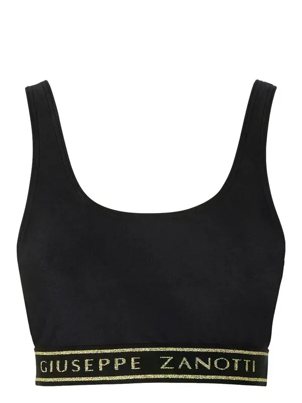 GIUSEPPE ZANOTTI Halina Logo Underband Tank Top - Black