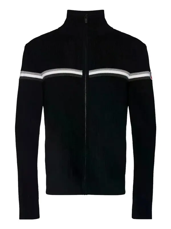Fusalp Stripe Detail Zip-up Jumper - Blue