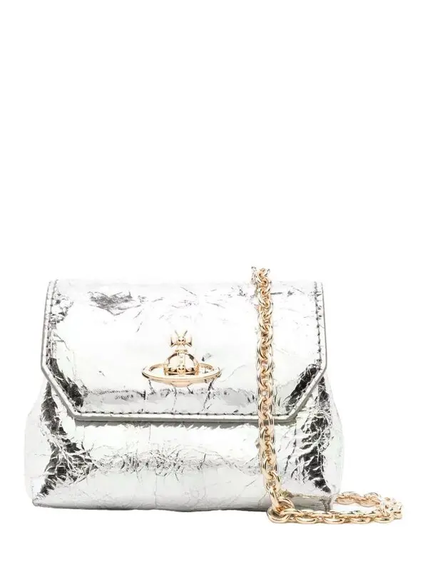 VIVIENNE WESTWOOD Nano Pouch Chain Bag - Silver