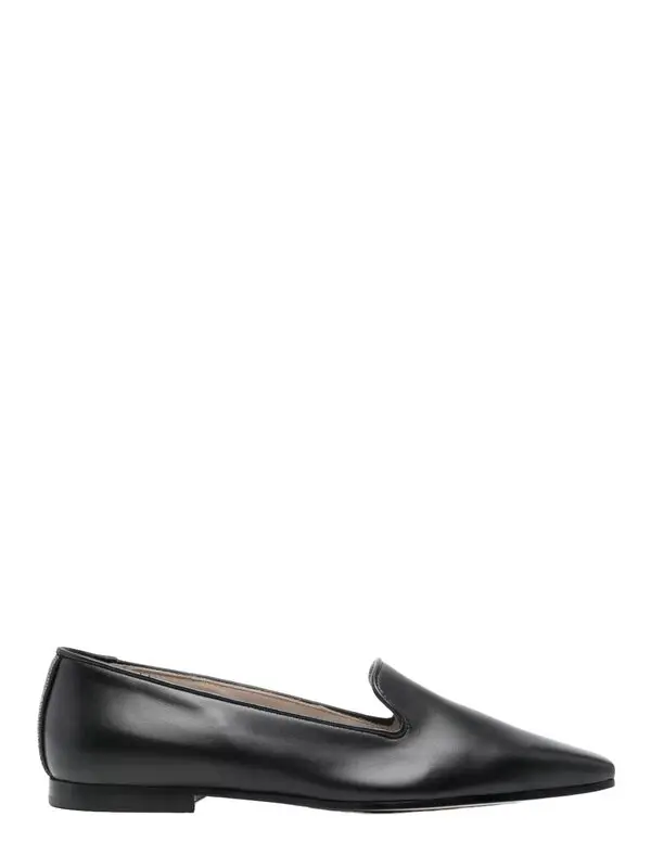 Fabiana Filippi Rhinestone-embellished Leather Loafers - Black