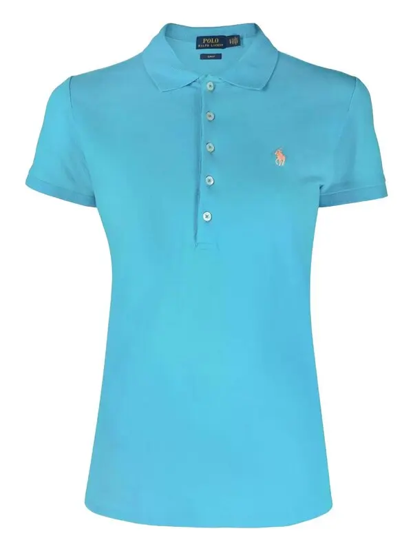 Polo Ralph Lauren Pony Logo-embroidered Polo Shirt - Blue