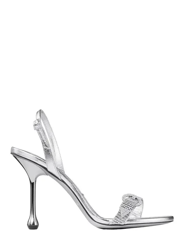 JIMMY CHOO Tabatha 95mm Sandals - Silver