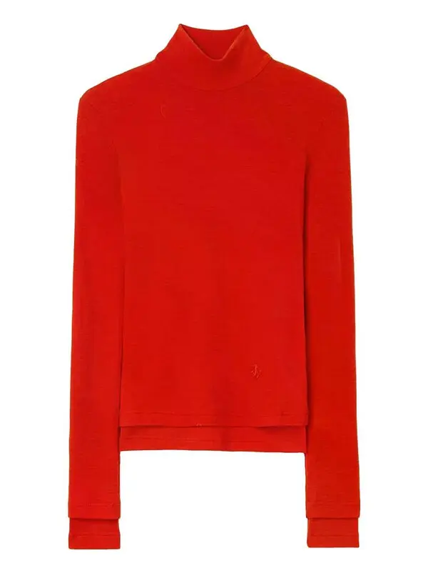 JIL SANDER Laye High-neck Top - Red