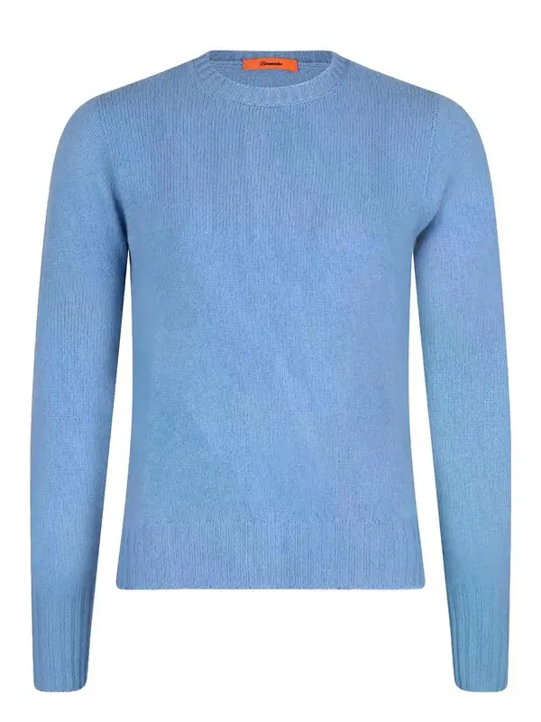 DRUMOHR Lambswool Crew Neck Sweater - Blue