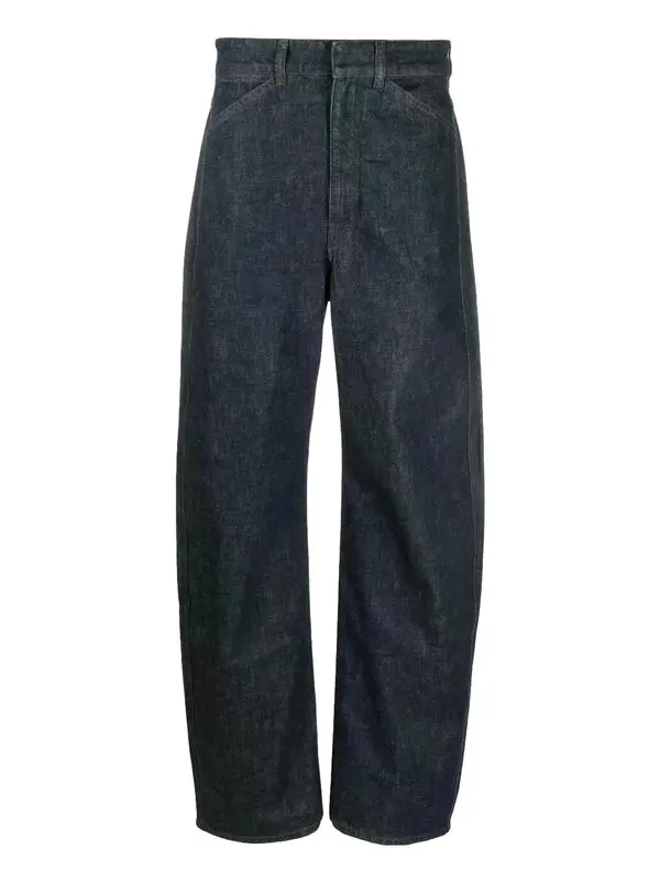 LEMAIRE Seamless Mid-rise Wide-leg Jeans - Blue